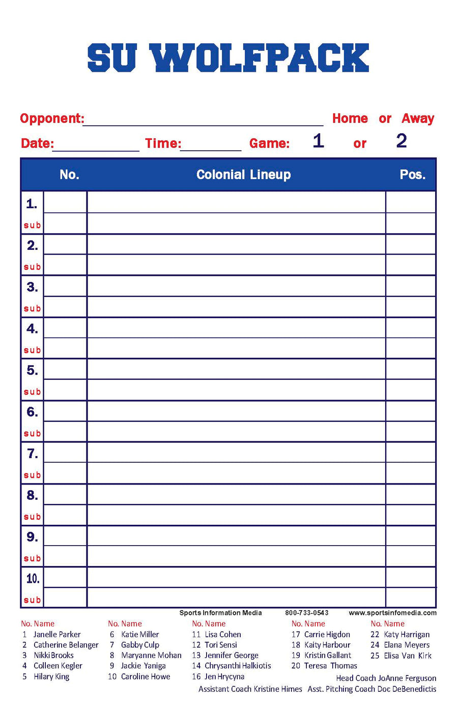 Lineup Cards - Custom – sports-343
