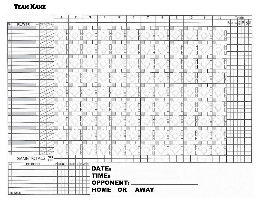 Score Sheets (50) – sports-343